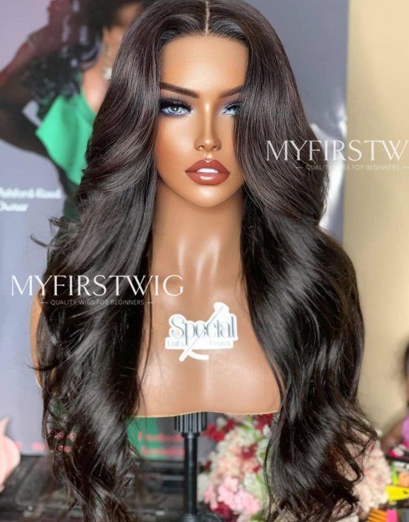 Aspecialunit - Long Wavy Malaysian Human Hair Lace Front Wig - SPE026 – MyFirstWig CA