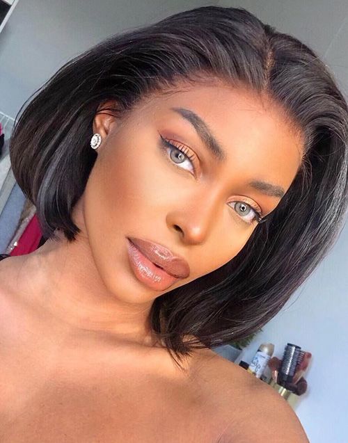 Michelle – Elegant Short Hair Bob Glueless Invisible Lace Front Wig ...